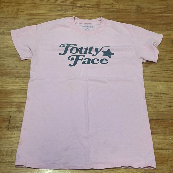 Tops | Tiktok Star Addison Rae Official Pouty Face Tshirt | Poshmark